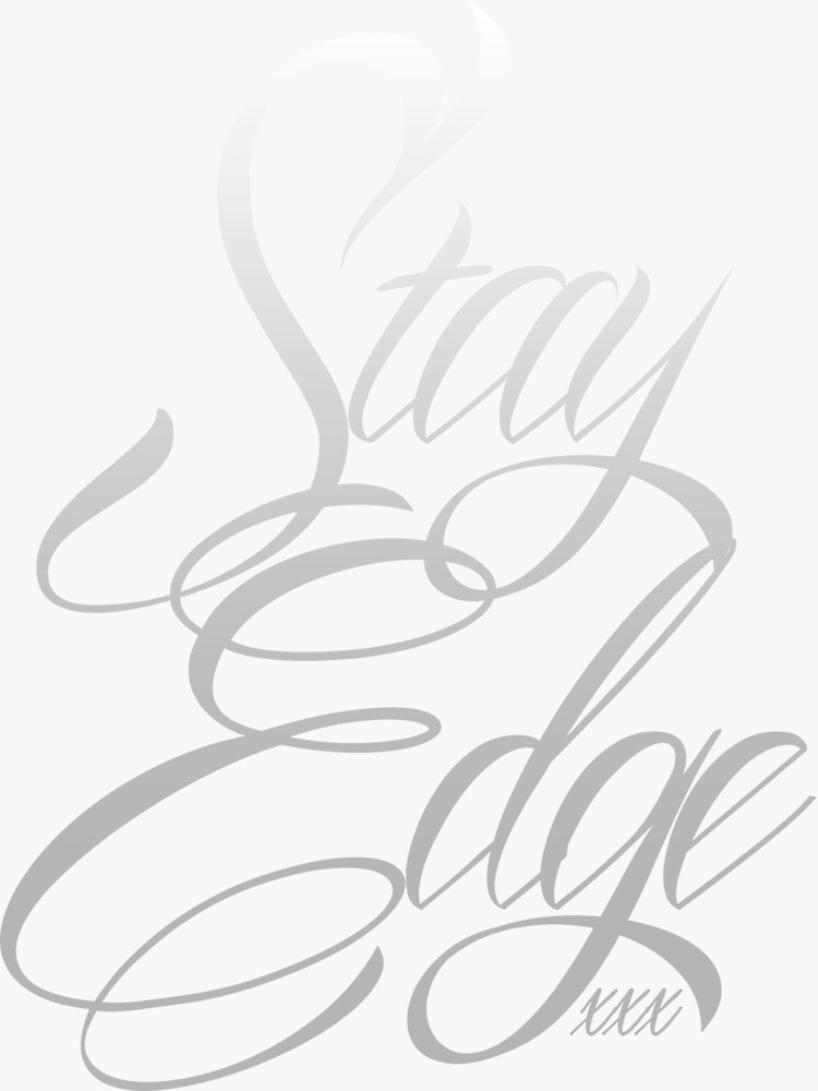 "Straight Edge Stay Edge XXX Punk Hardcore" Sticker for Sale by ...