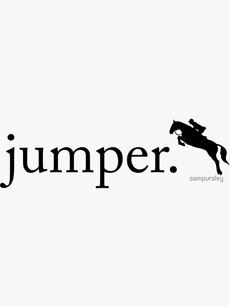 "jumper" Sticker for Sale by sampursley | Redbubble