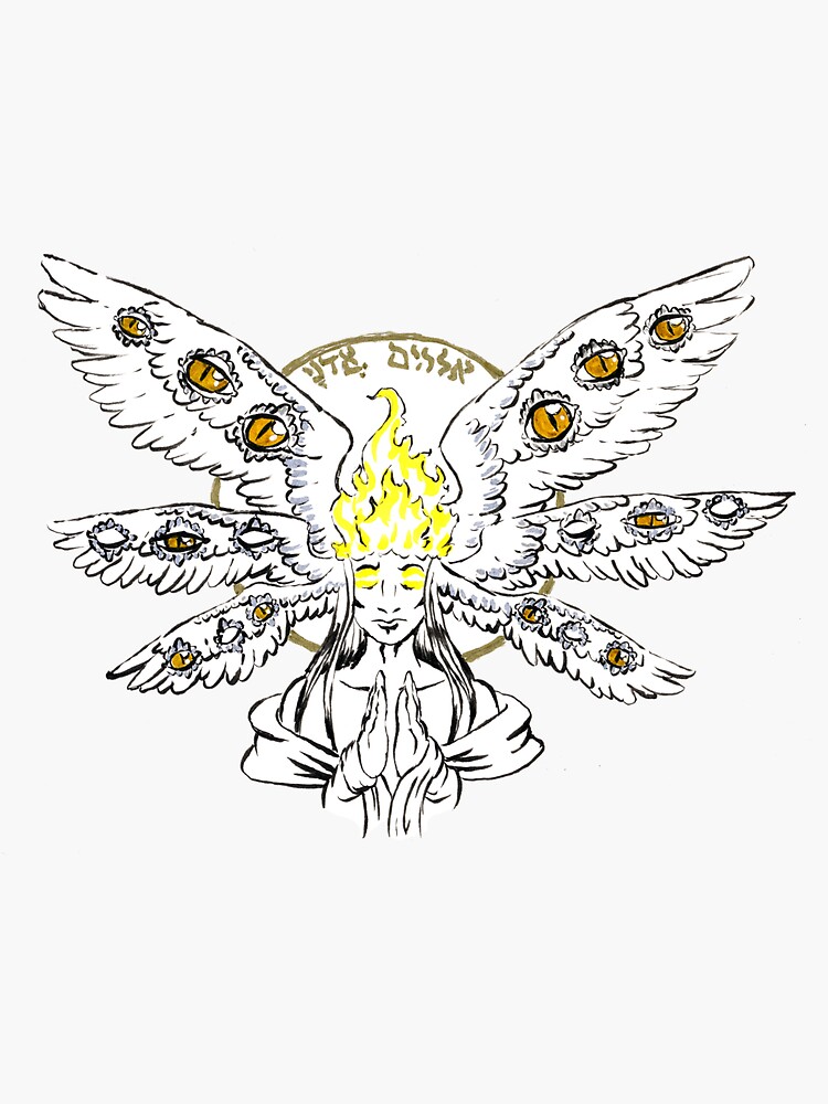 "Seraphim version 1" Sticker by CHeMnICORn | Redbubble