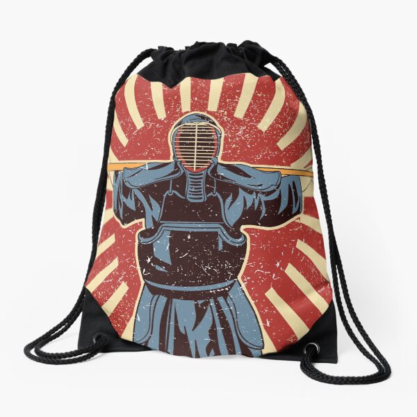 Kendo Sword Martial Arts Fighters Drawstring Bags | Redbubble