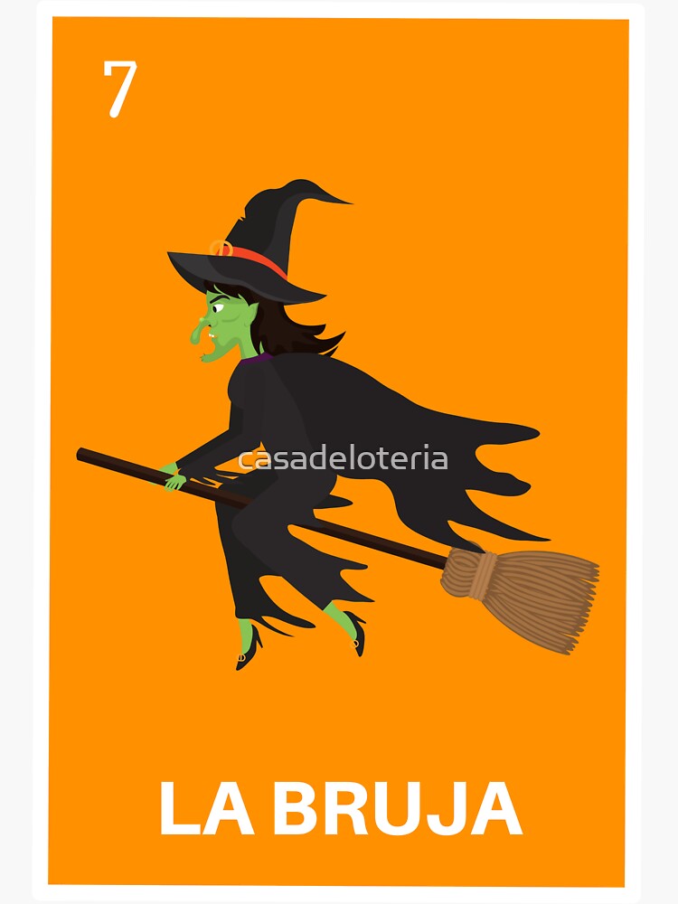 Pegatina «Halloween La Bruja Bruja Loteria Mexicana Bingo Octubre» de ...