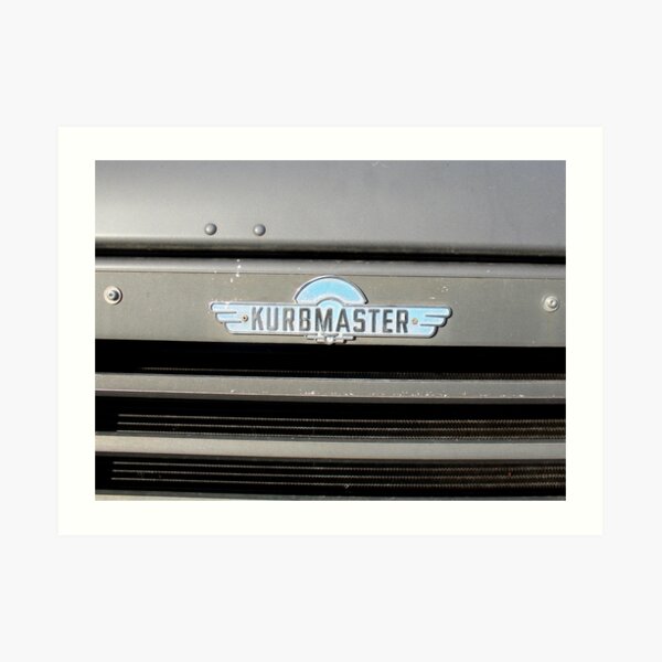 "1980's Grumman-Olson "Kurbmaster' Step Van Emblem" Art Print by ...