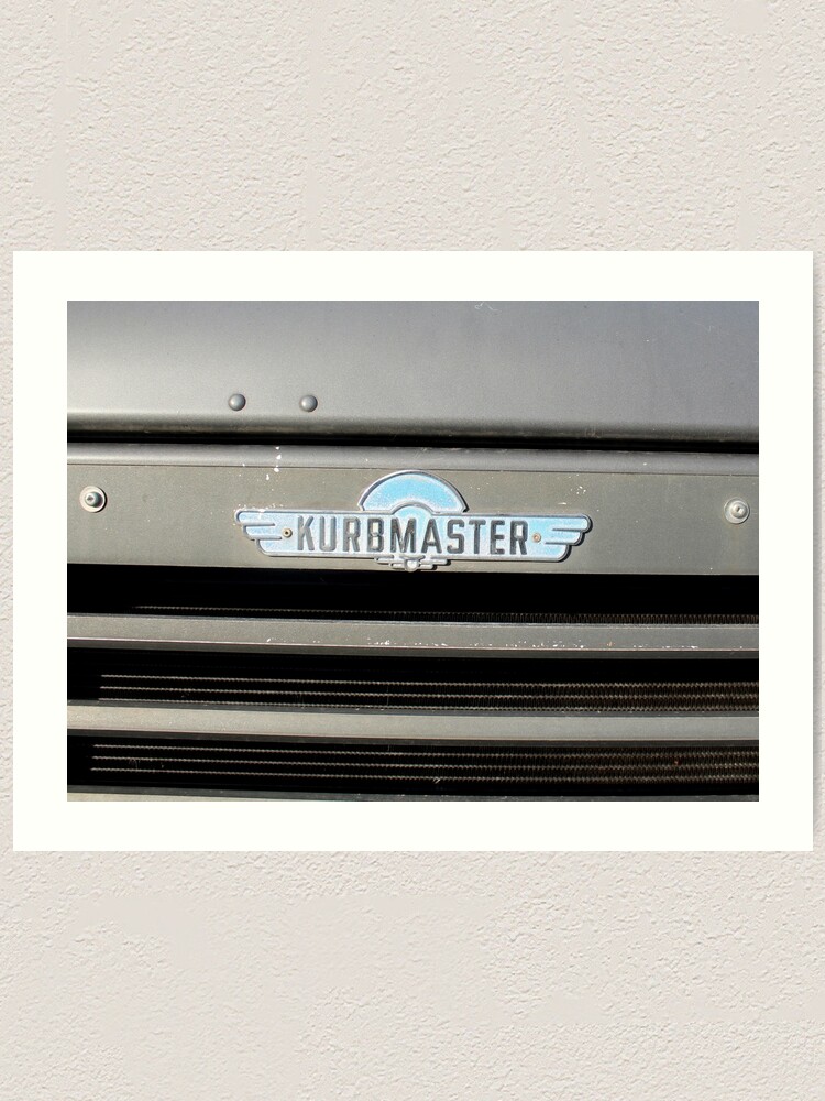 "1980's Grumman-Olson "Kurbmaster' Step Van Emblem" Art Print by ...