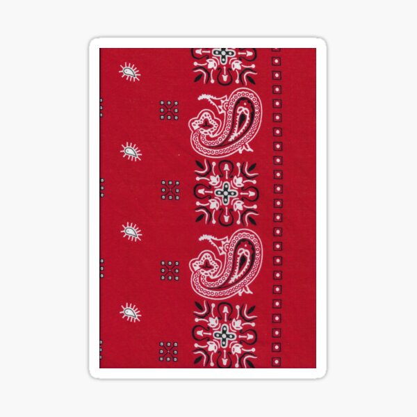 "red bandana" Sticker by abesta14 | Redbubble