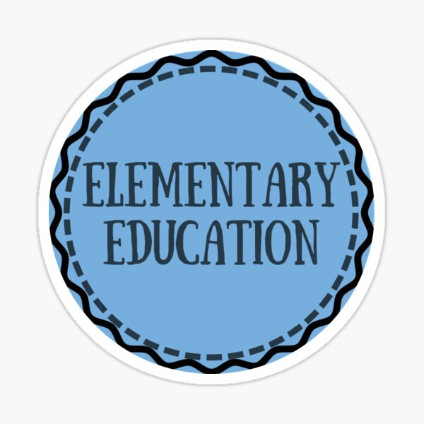 "Elementary Education" Sticker for Sale by Danimw | Redbubble