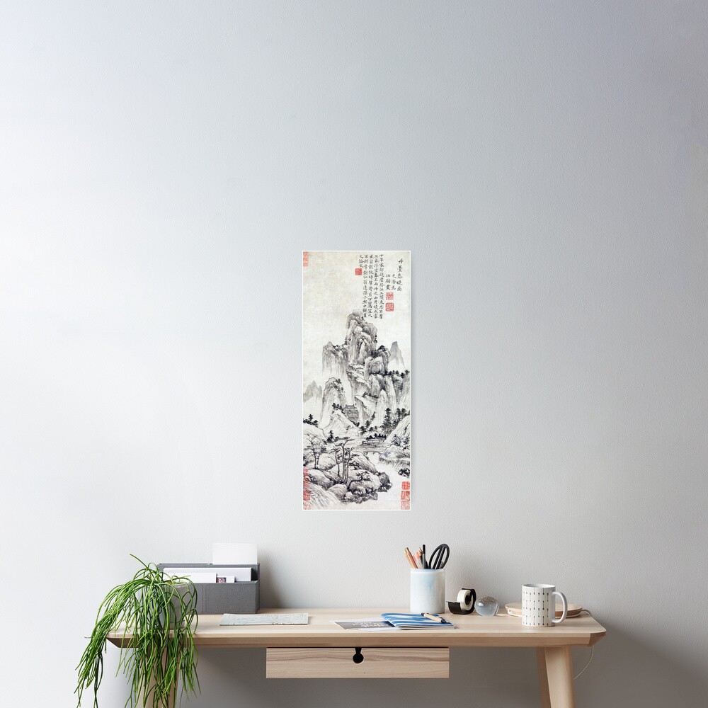 "Spring Dawn Over the Elixir Terrace (Restored Chinese Artwork)" Poster ...