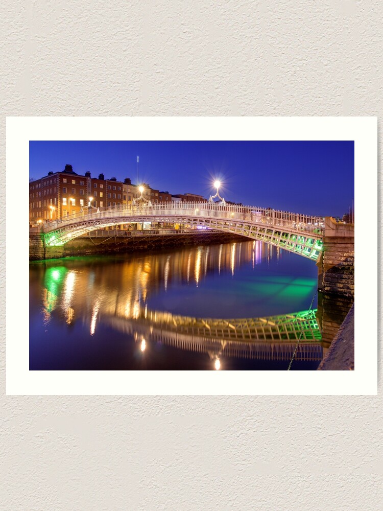 "Ha'penny bridge, Dublin" Art Print by HaukeS | Redbubble