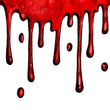 "Bleeding | Blood Drip" Art Print for Sale by SaraVLeoni | Redbubble