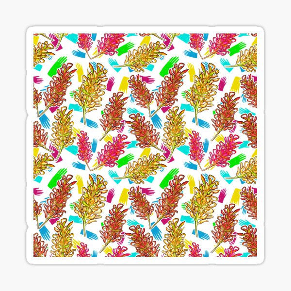 "Colourful Australian native Floral Print" Sticker for Sale by ...