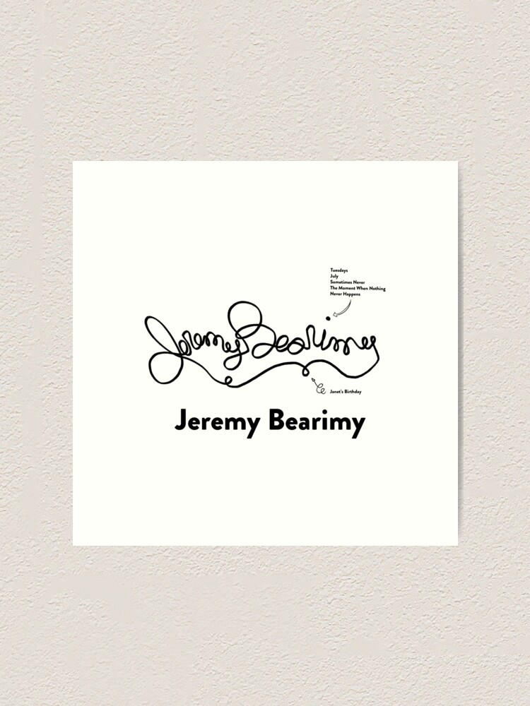 "Jeremy Bearimy - Inspired by The Good Place" Art Print for Sale by ...