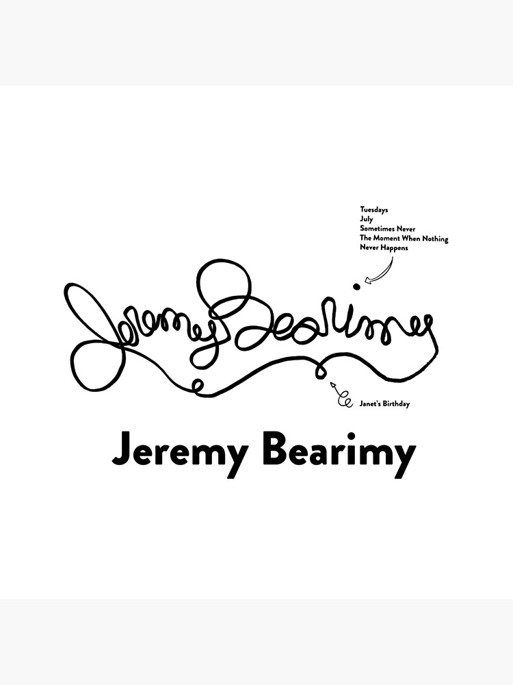 "Jeremy Bearimy - Inspired by The Good Place" Art Print by WonkyRobot ...