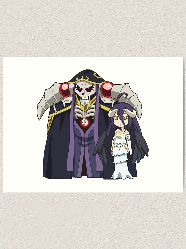 "OVERLORD - Momonga and Albedo Chibi" Art Print for Sale by ...