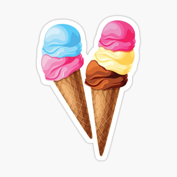 Ice Cream Freezer Stickers | Redbubble