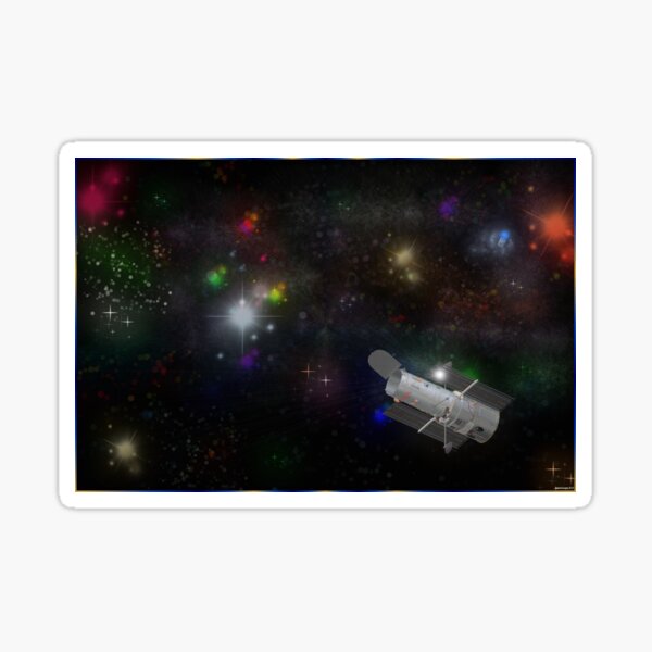 "Hubble" Sticker for Sale by ArachnidImagery | Redbubble