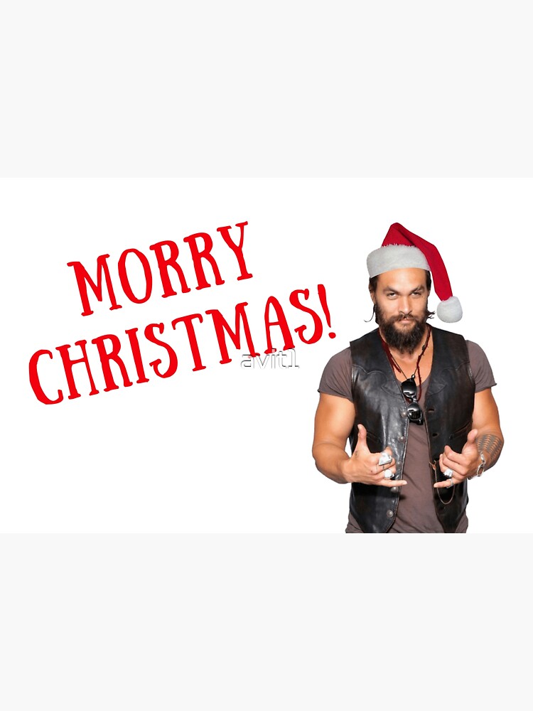"Morry Christmas, Jason Momoa Christmas card, meme greeting cards ...
