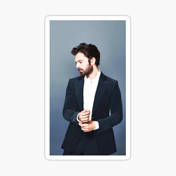 "sebastian stan photoshoot" Sticker by emdrake | Redbubble