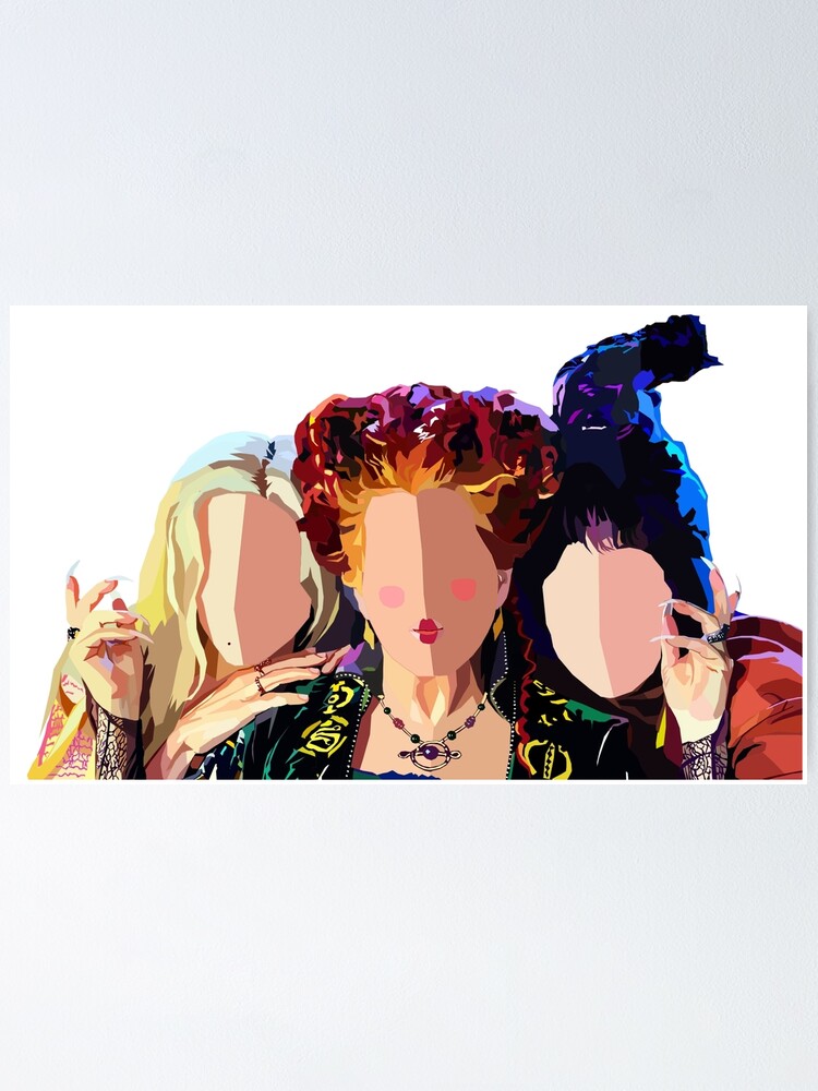 "Hocus Pocus White Background" Poster for Sale by Emily Humphrey ...