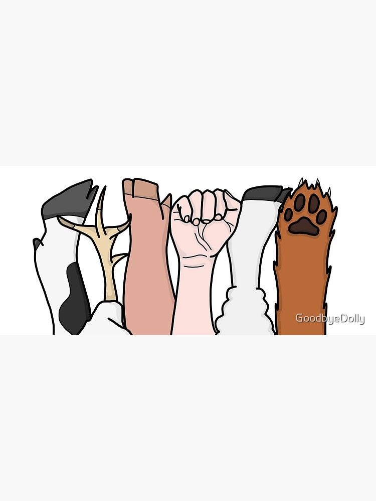 "Animal Equality Fists" Poster for Sale by GoodbyeDolly | Redbubble