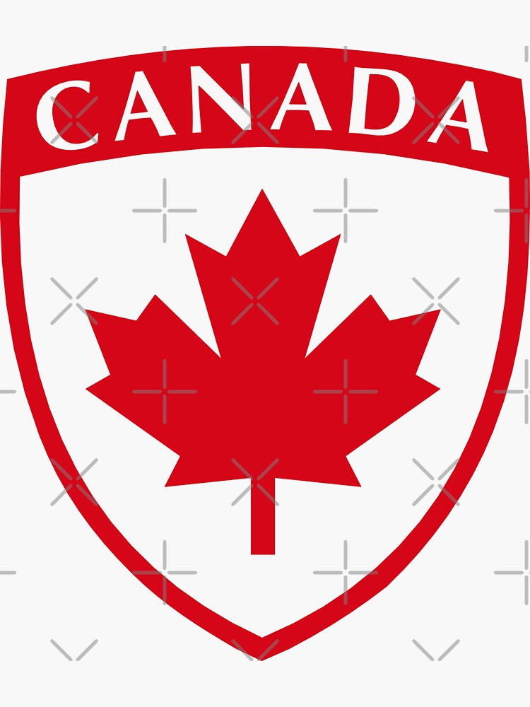 "CANADA SHIELD EMBLEM, BY SUBGIRL" Sticker for Sale by SUBGIRL | Redbubble