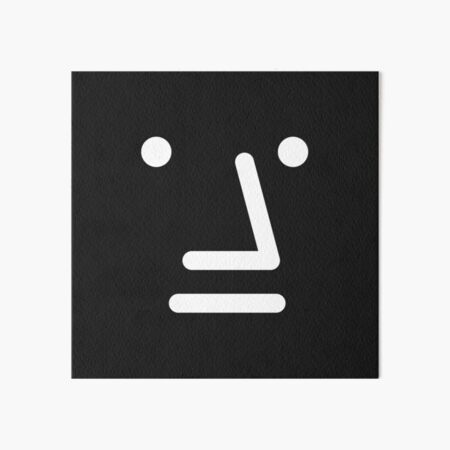 "NPC face meme logo parody HD HIGH QUALITY ONLINE STORE" Art Board ...