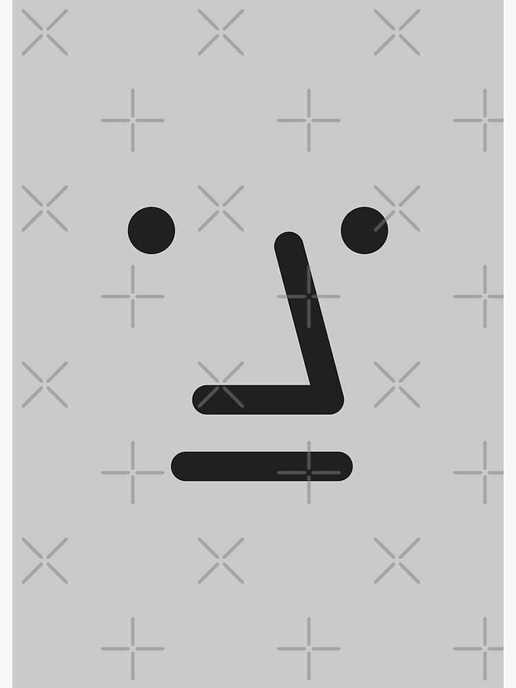 "NPC face meme logo parody HD HIGH QUALITY ONLINE STORE" Art Print by ...