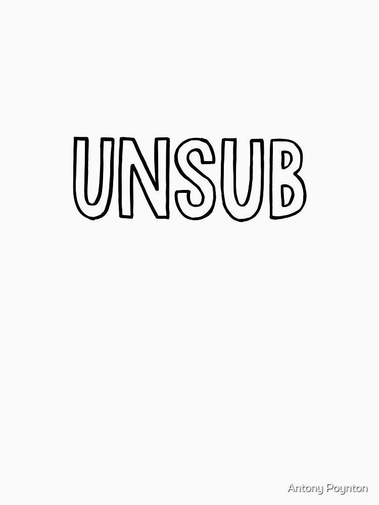 "Unsub" T-shirt for Sale by antonypoynton | Redbubble | criminal minds ...