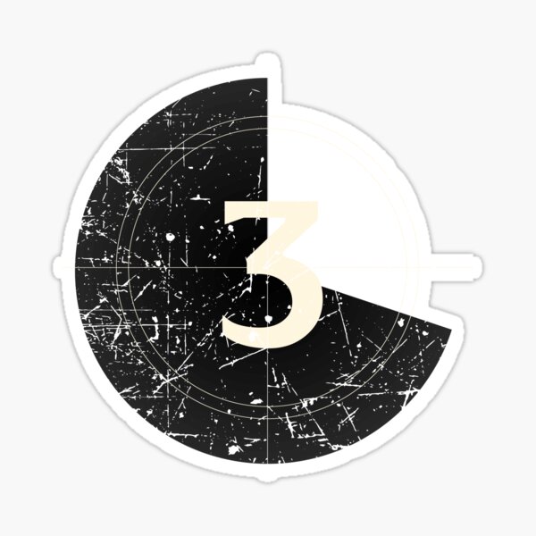 "Classic Nuclear Clock Countdown Time" Sticker for Sale by quark ...