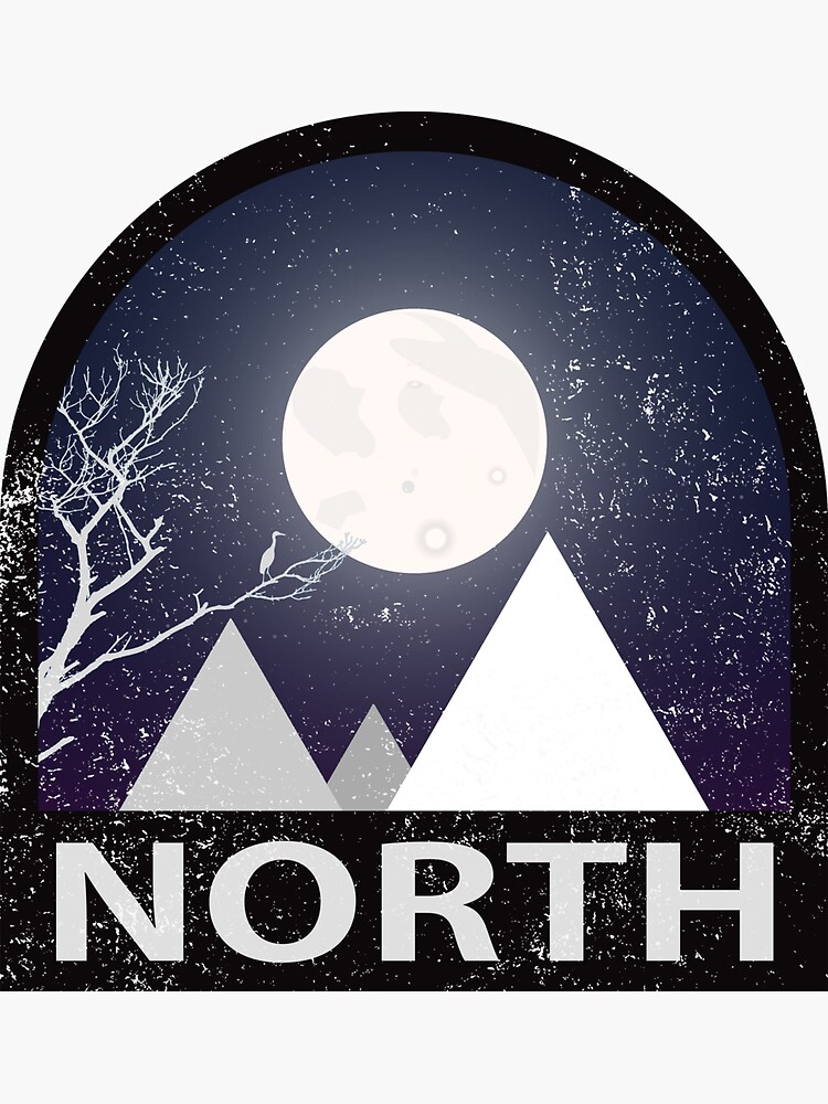 "North" Sticker for Sale by MrMukatsuku | Redbubble