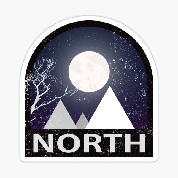 "North" Sticker for Sale by MrMukatsuku | Redbubble