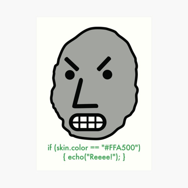 "Angry NPC" Art Print by lewisliberman | Redbubble