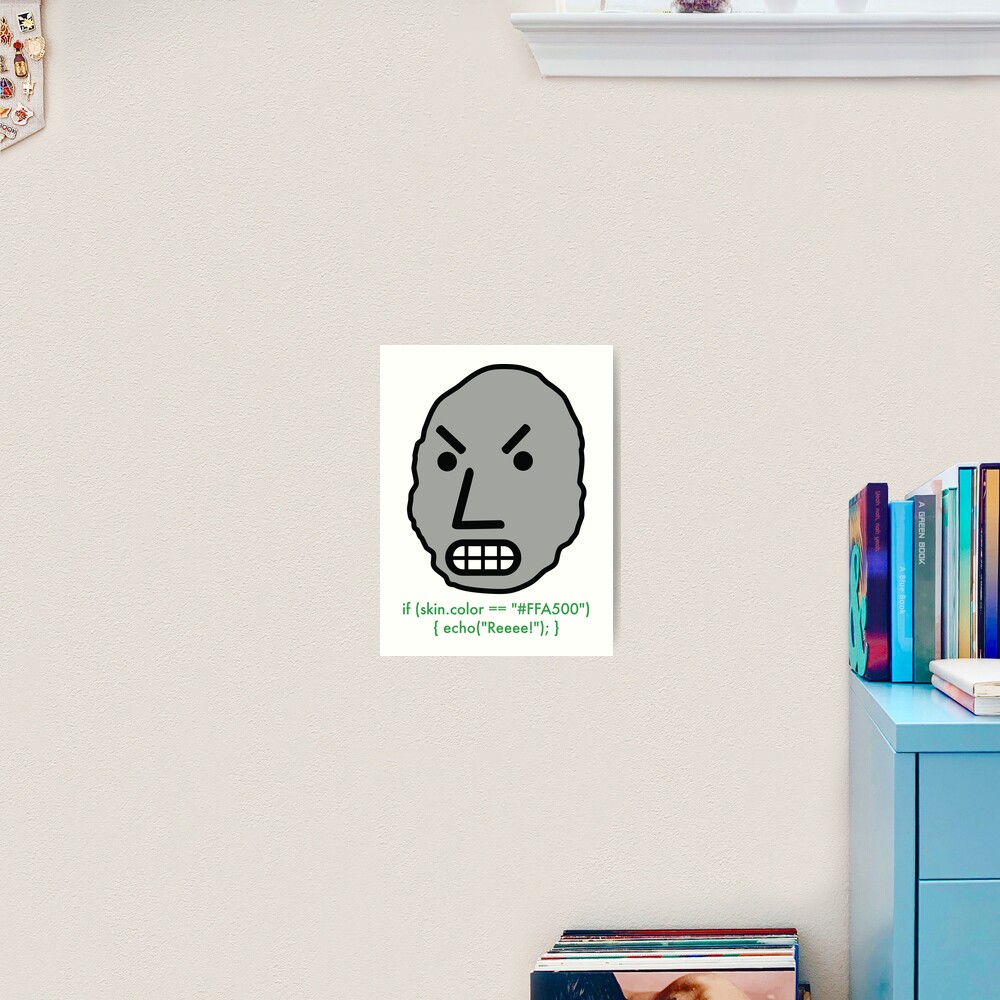 "Angry NPC" Art Print by lewisliberman | Redbubble