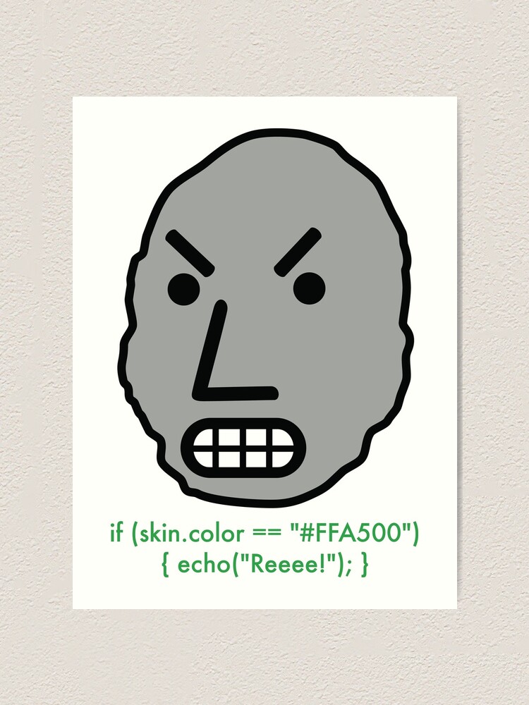 "Angry NPC" Art Print by lewisliberman | Redbubble