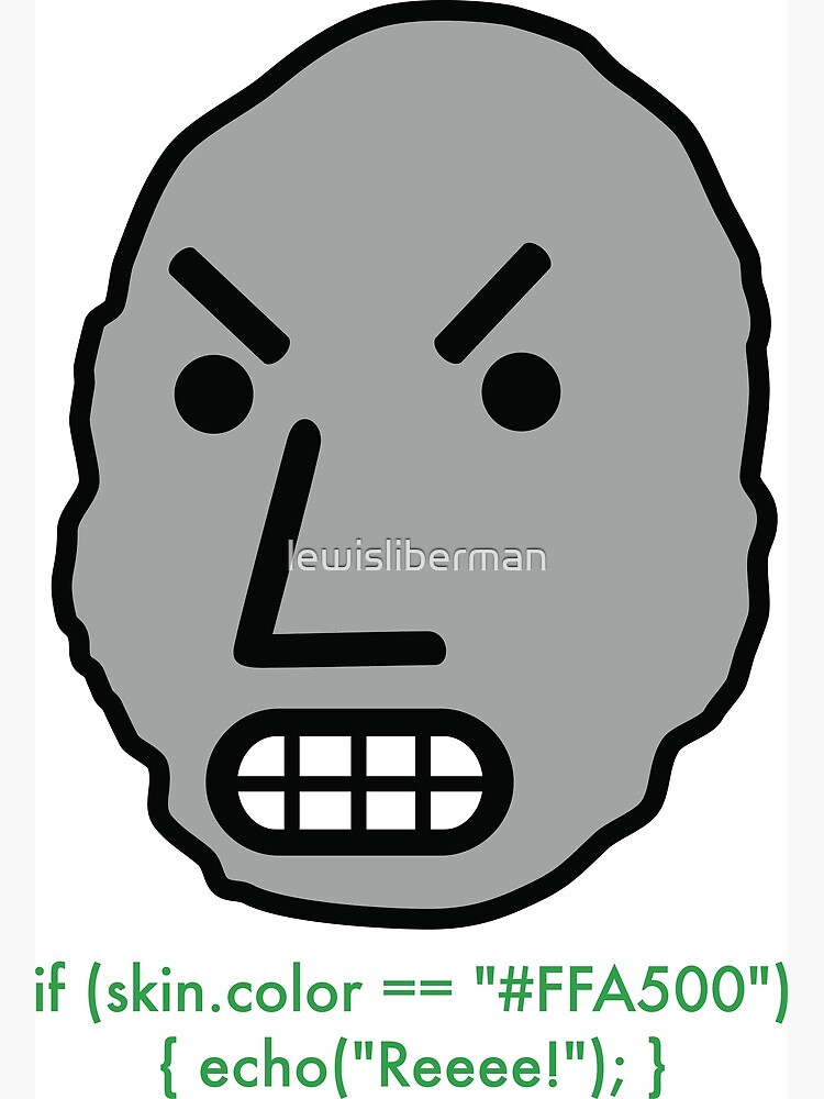 "Angry NPC" Art Print by lewisliberman | Redbubble