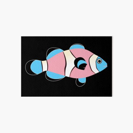 "Transgender Clownfish trans pride flag fish design" Art Board Print ...