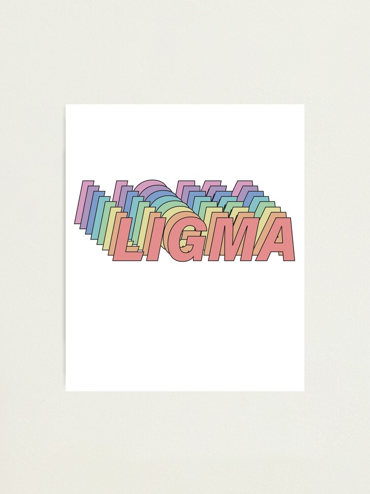 "Ligma Survivor Multicolor Design" Photographic Print by ChristianSama ...