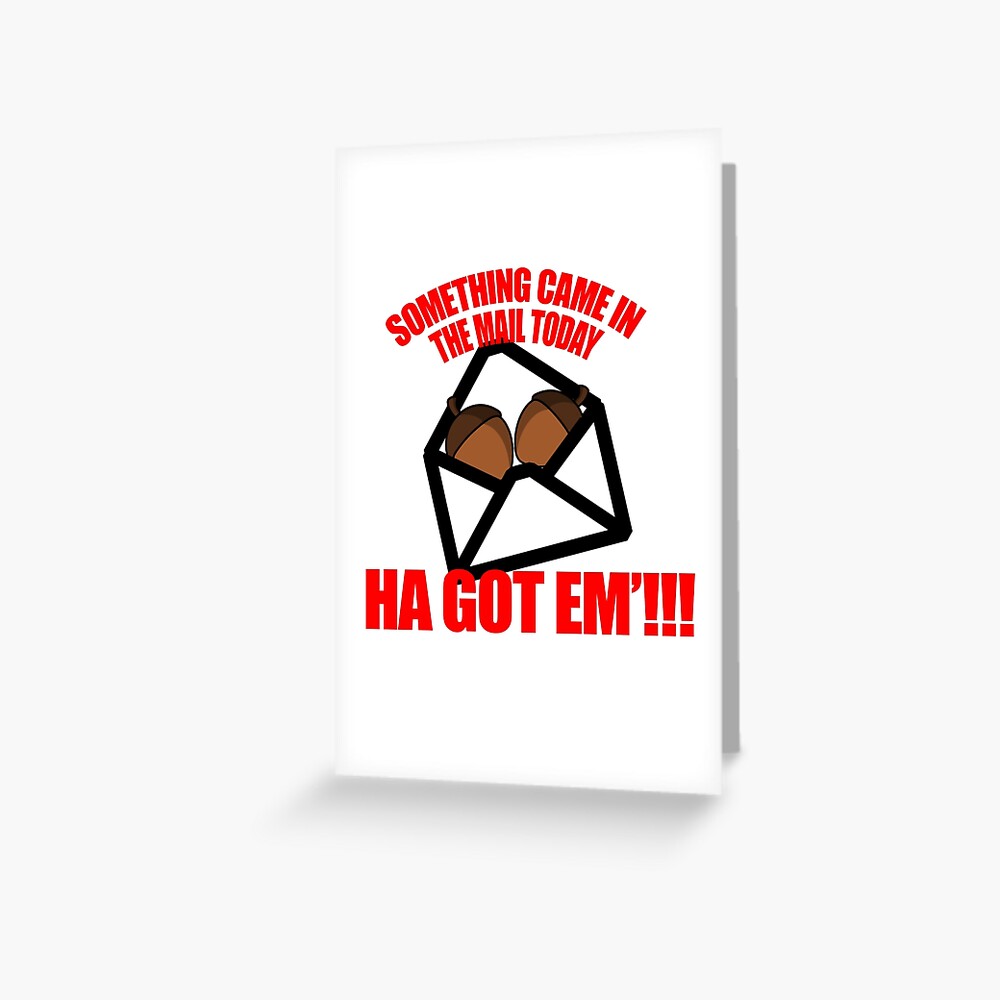 "Deez nuts cartoon " Greeting Card by altick25 | Redbubble