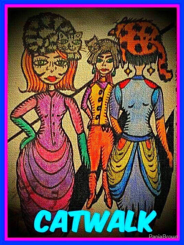 "Catwalk" Sticker for Sale by PaniaBrown | Redbubble