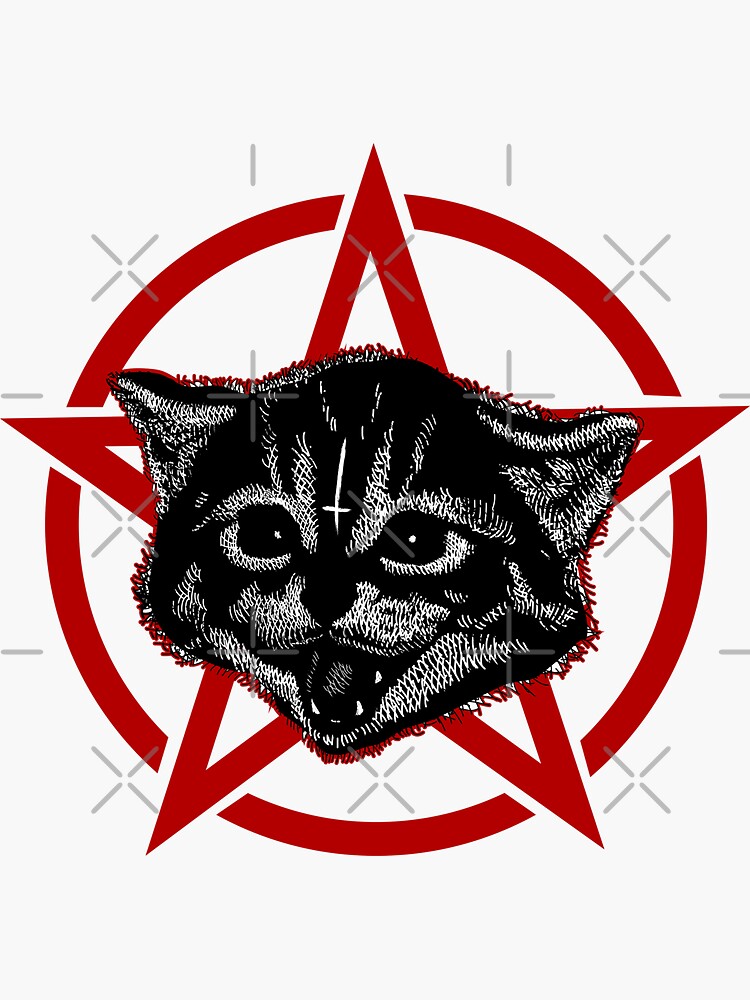 "Metal music cat" Sticker by emphatic | Redbubble