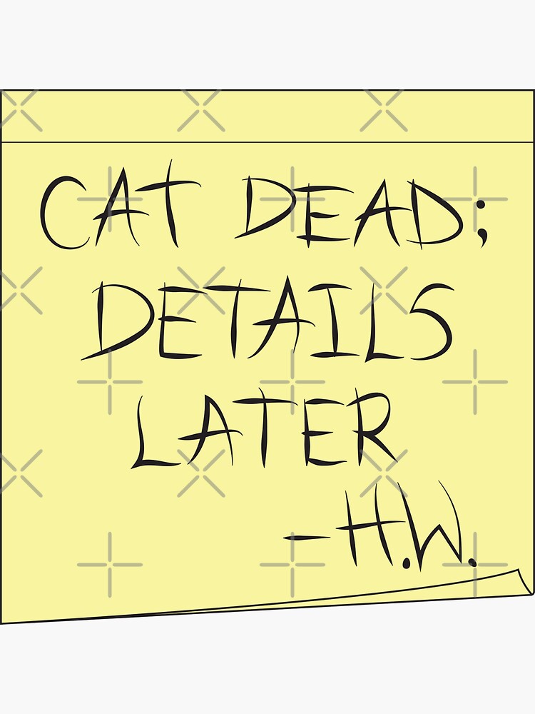 "Details Later" Sticker for Sale by Antihero | Redbubble