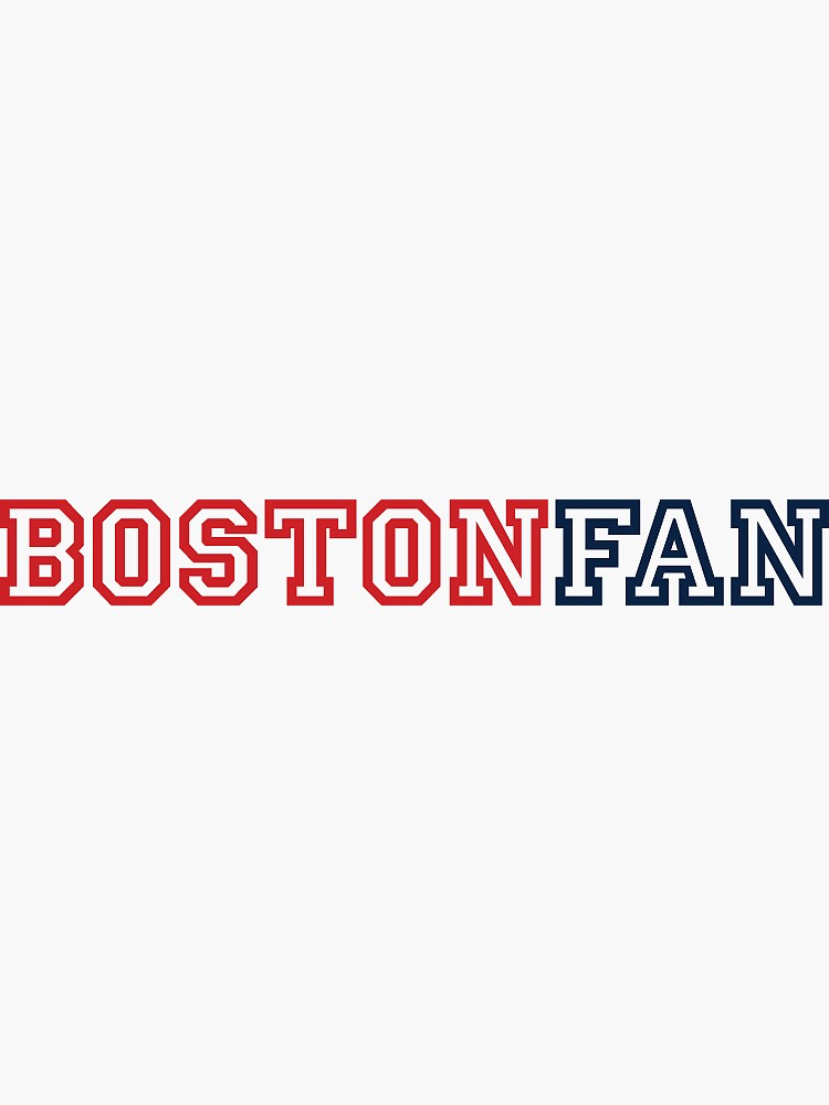 "Boston Fan" Sticker for Sale by abbazabba | Redbubble