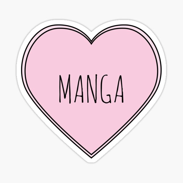 "Manga Heart" Sticker by teesaurus | Redbubble