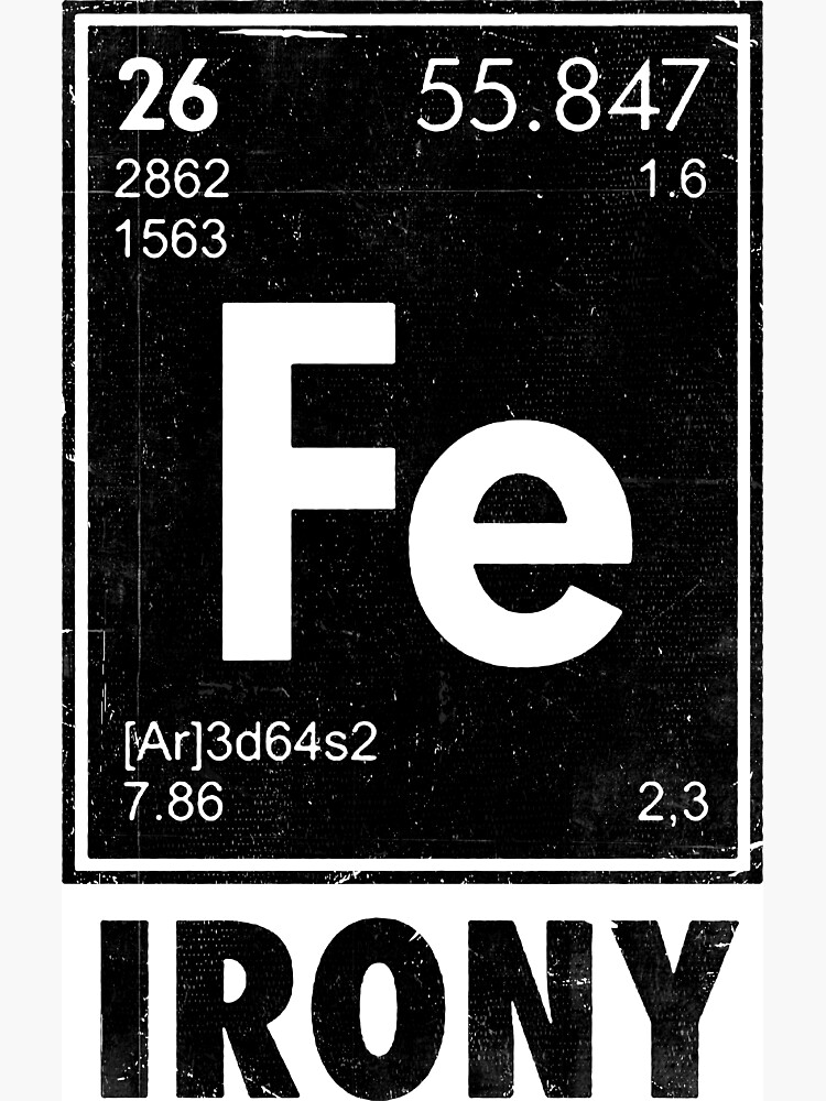 "Fe Irony " Poster by ZhangQing | Redbubble