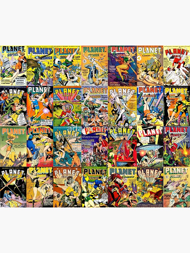 "PLANET COMIC COllage" Poster for Sale by adamcampen | Redbubble