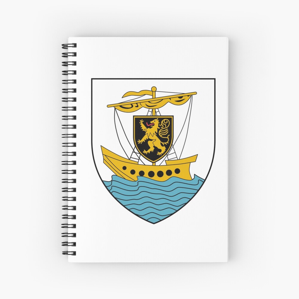 "Galway (city) Coat of Arms, Ireland" Spiral Notebook for Sale by ...