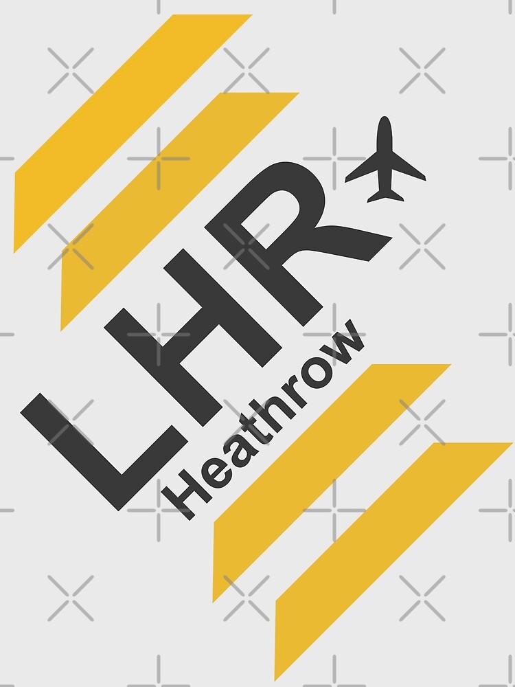 "LHR airport London yellow" Poster for Sale by Aviators | Redbubble