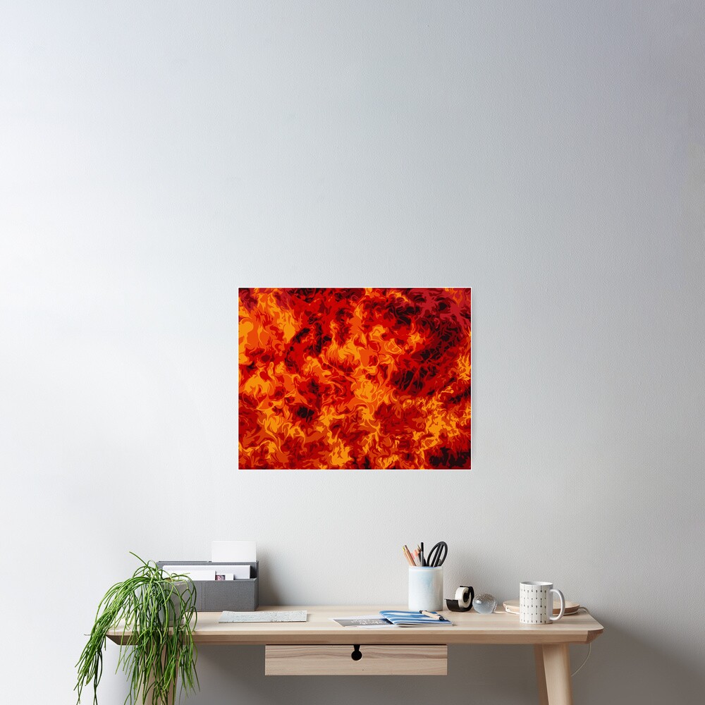 "Ian Connor Fire Art" Poster for Sale by crumb- | Redbubble