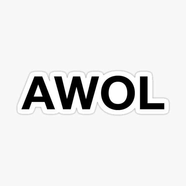 "AWOL" Sticker for Sale by smashtransit | Redbubble