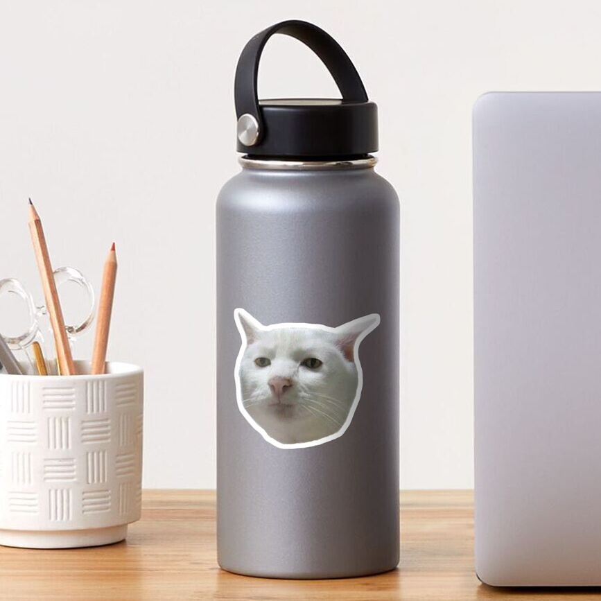"polite cat" Sticker for Sale by SPARTIAN | Redbubble