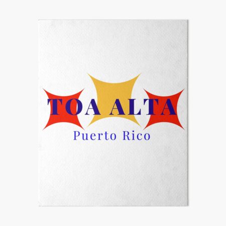 "Toa Alta Puerto Rico Town Municipal Flag Colors Design" Art Board ...