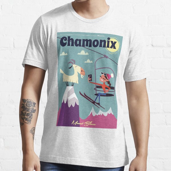 "Chamonix Mont Blanc poster" T-shirt by GAGodel | Redbubble